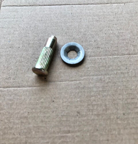 VW CADDY GOLF MK1 - DOOR HINGE CHECK STRAP PIN NOS + WASHER CLAMP - 19 ...