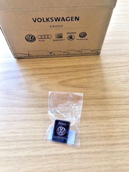 Genuine Volkswagen Original Classic Parts lapel pin - New - Beautiful ...